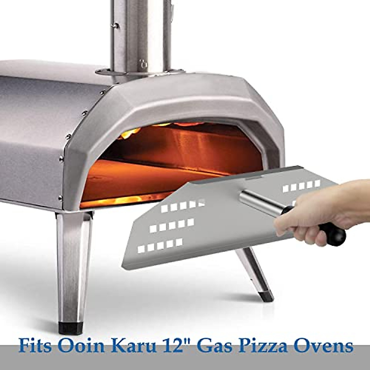 Outdoor Pizza Oven Baffle Door Compatible with Ooni Karu 12" Gas Pizza Oven Distributed Heat Evenly, Pizza Oven Door