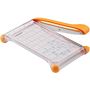 Fiskars 9 Inch Bypass Paper Trimmer (199130-1001),White