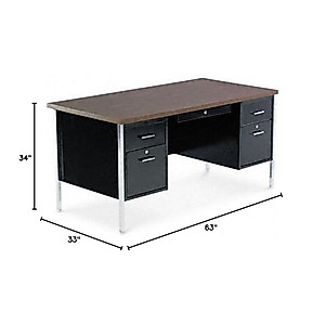 Alera Double Pedestal Steel Desk