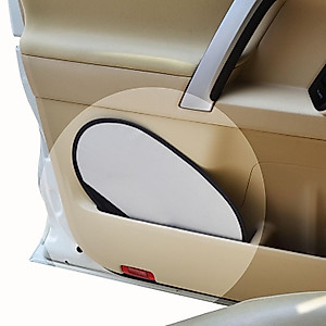 Car Window Sunahde WANPOOL Car Roof Handle Sunshade and Sunlight Blocker for Children and Adults - Silver