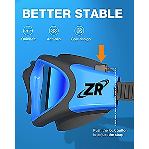 ZIONOR Swimming Goggles, 2 Packs G1 Polarized Swim Goggles UV Protection Watertight Anti-fog Adjustable Strap for Adult Men and Women (BlackBlue+WhiteGold)