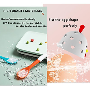 2Pack Fresh Egg Brush Cleaner, Egg Cleaner for Fresh Eggs,Egg Washer for Fresh Eggs,Cleaning Tools for Egg Washer (White+Eggcolor）