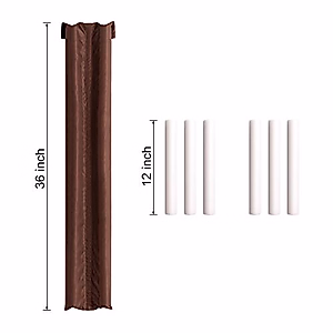Door Draft Stopper,Under Door Blocker Size of MUOVE Adjustable Size from 32" to 36"，Cover Gap Up to 1.4"，Air Door Guard Sound Blocker Door Sweep, Water-Proof, Winter-Proof, Block Light，Energy Saving