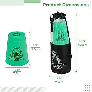 yeesport Sport Stacking Cups, 24pcs Sports Stacking Cups Speed Training Game for Challenge Competition Travel Party Gift for Kids and Adults (Blue+Green)