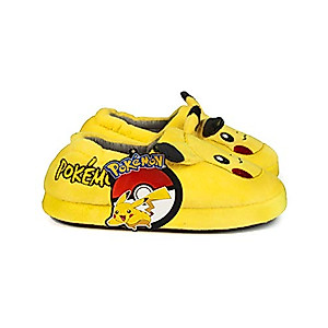 Pokemon Pikachu Slippers for Boys and Girls 3D Character Kid's Footwear 30 EU Yellow