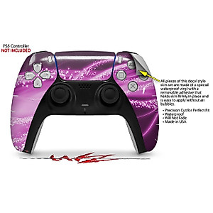 WraptorSkinz Skin Wrap compatible with Sony PS5 DualSense Controller Mystic Vortex Hot Pink (CONTROLLER NOT INCLUDED)