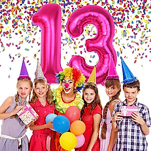 40 Inch Hot Pink 46 Balloon Number, Happy 46th or 64th Birthday Prom Balloons Decoraions for Men Women Big Gaint Foil Mylar 64 pink Big Numbers Balloons Wedding Anniversary