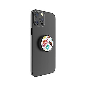 FAB POPS - Phone Grip- with Built in - Magnets - for Magnetic Surfaces Made in USA Universal Phone Grip for Most Smart Phones (Donuts)