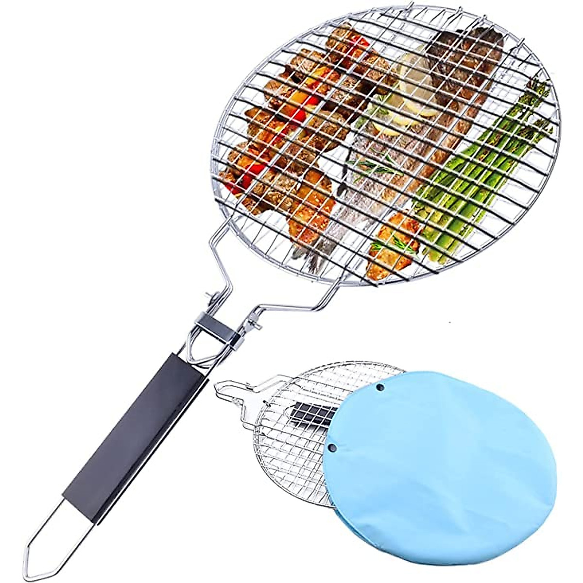 Ellennice Multi-purpose Grill, Portable Barbecue Accessories, With Detachable Handle, Suitable for Vegetables, Steak, Seafood Class, Very Suitable for Home or Outdoor Barbecue Tools