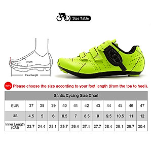 Santic Men's Cycling Shoes Road Cycling Riding Shoes Road Bike Shoes with Buckle- Roadway New