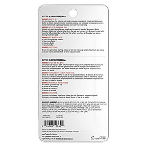 Physicians Formula Butter Blowout Mascara Black, Keratin Infused, Volumizing Mascara, Buildable, Lengthening Mascara, Defining, Curling, Multiplying, Blackest Black