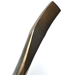 GROZ 30-Inch Aligning Pry Bar | 7/8-Inch Diameter | Round Section | Heavy Duty Chrome Alloy Steel | Zinc Plated | Great for Providing Extra Leverage (33172)