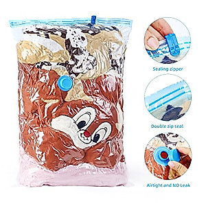 Vacuum Storage Bags, Space Saver Bags Compression Storage Bags for Comforters and Blankets, Vacuum Sealer Bags for Clothes Storage，Essential travel compression bag, vacuum packaging space saving bag