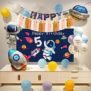 NYEBS 2PCS Tassel Garland Colorful Banner Garland Wood Beads Boho Girl Bedroom Wall Classroom Office Kids Room Birthday Party Baby Shower Decor (41.7" x 5.1")