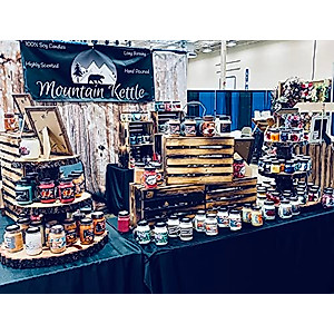 Mountain Kettle Wax Jar Candle with Banana Bread - Scented Candle -Christmas Day - Fall Decor Anxiety & Stress Relief Burns up to 60 to 80 Hours