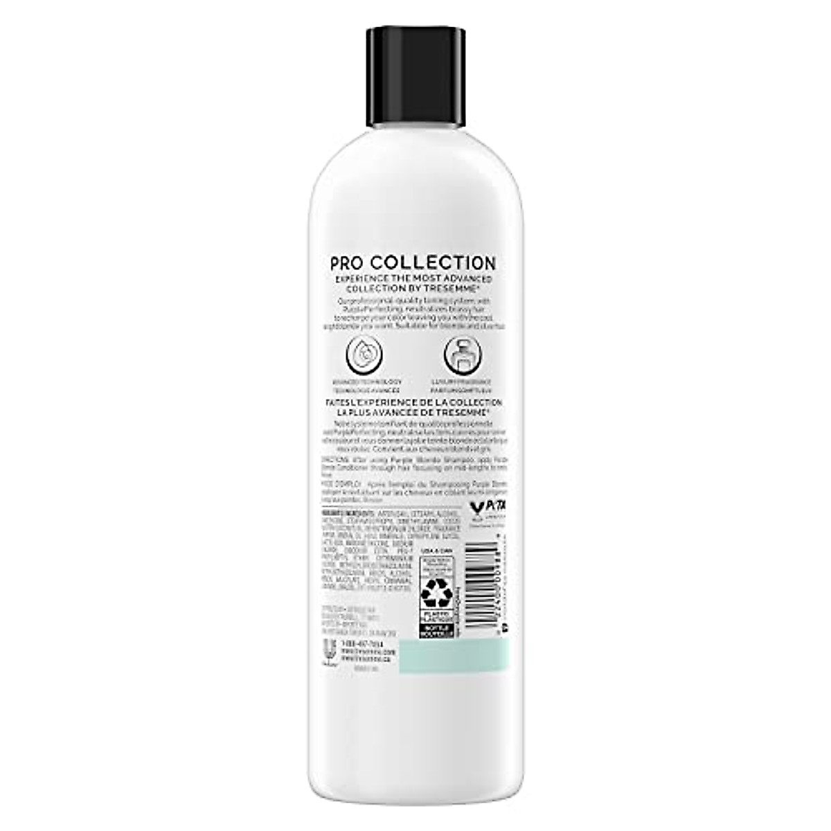 TRESemmé Pro Collection Purple Blonde Conditioner for Blonde and Silver Hair Hair Conditioner for Brilliant Color 20 oz
