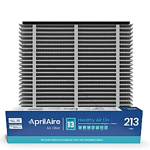 AprilAire 213CBN Replacement Filter for AprilAire Whole House Air Purifiers - MERV 13 with Carbon, Healthy Home Allergy + Odor Reduction, 20x25x4 Air Filter (Pack of 1)