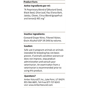 Amber NaturalZ Kochi Free Herbal Supplement for Dogs, Cats, Birds, Guinea Pigs, and Rabbits | Pet Herbal Supplement for Healthy Stool Support | 1 Fluid Ounce Glass Bottle | Manufactured in The USA