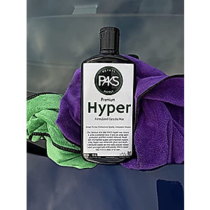 Paks Hyper Carnauba Auto Wax | Thick Professional Grade Cleaner Wax | Long Lasting UV Protection | Applicable By Machine or By Hand | Finnish Enhancer | Luminous Reflective Gloss | Anti Corrosion Sealant | Safe For All Paint Colors| Supreme Paint Protecti