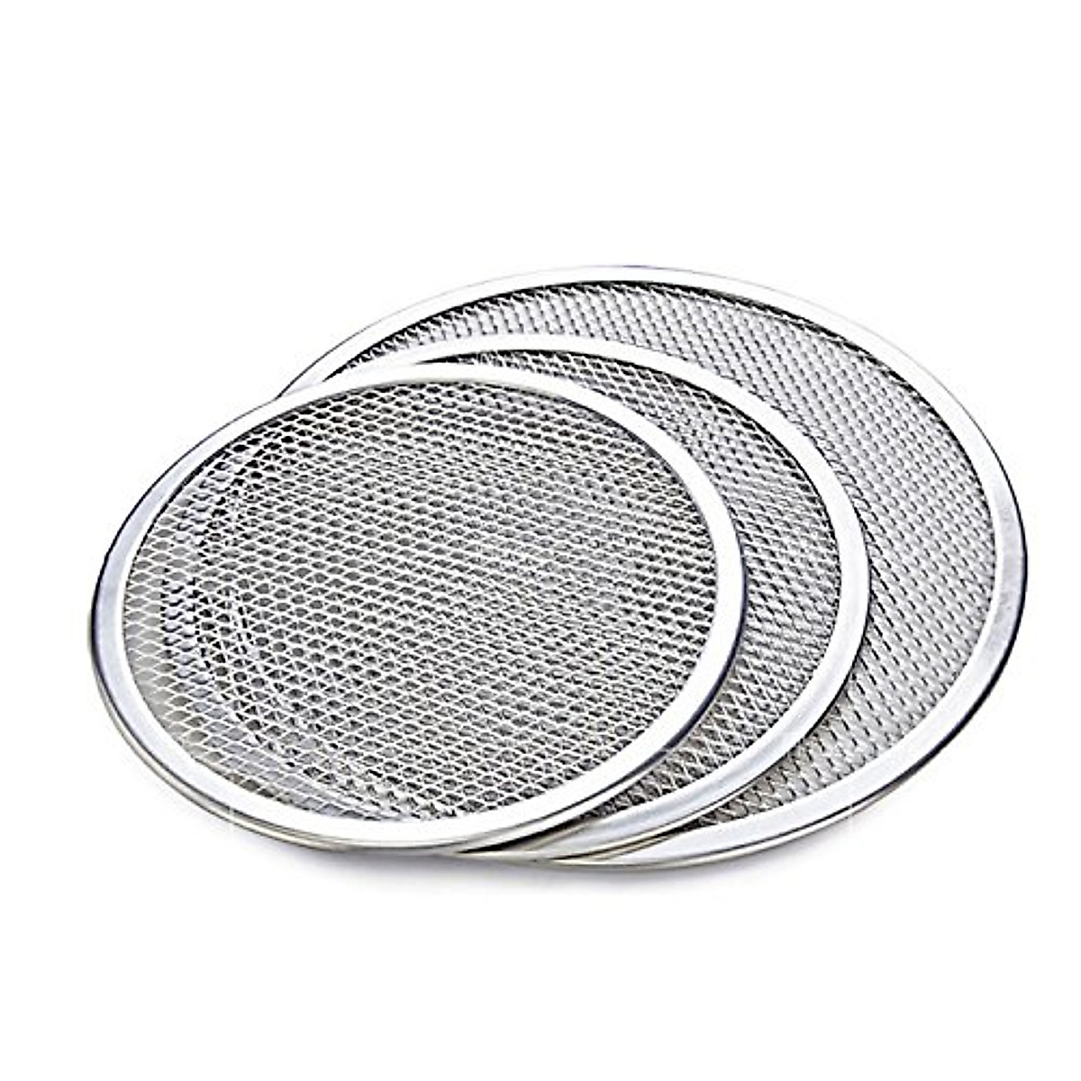 AKOAK Nonstick Bakeware Aluminium Pizza Stone Mesh Pizza Screen,1-Pack (10 inches)
