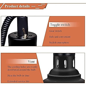 Restaurant Hanging Heating Lamp, Heat Lamp Food Warmer, Stainless Steel Single-Head Food Heat Preservation Lamp for Food Service Restaurant Kitchen,