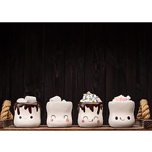 Hawaii Will Always Be Home Cute Marshmallow Shaped Mugs Ceramic Hot Chocolate Cup Hot Chocolate Mugs Milk Cocoa Christmas Funny Coffee Mug Mothers Day Gift 6oz