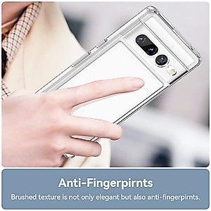 EVUNNBC for Pixel 7 Pro Case, Google Pixel 7 Pro Case Non Yellowing Military Grade Drop Protection Thin Flexible Silicone TPU Protective Slim Fit Phone Cover for Google Pixel 7 Pro (Clear)