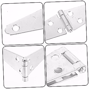 ULTECHNOVO 2pcs T-Hinge Fence Gate Hinges Heavy Strap Hinge Fence Hinges Heavy Duty Strap Hinges Galvanized Strap Hinges Shed Door Hinges Barn Shed Hinges Iron Door Hinges Abs Box Wood Fence