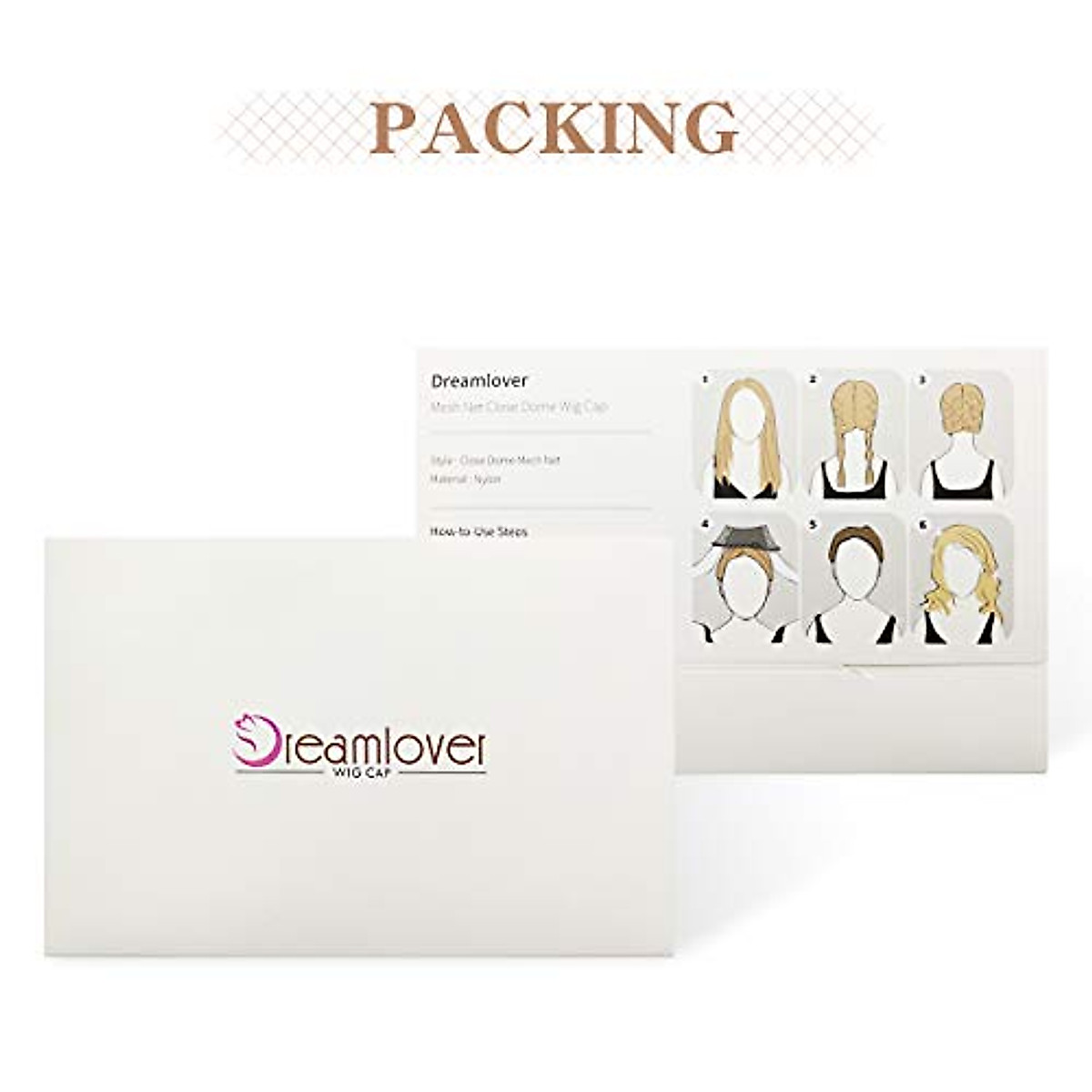 Dreamlover Mesh Wig Cap, Nude Wig Hair Caps for Women, 3 Pieces