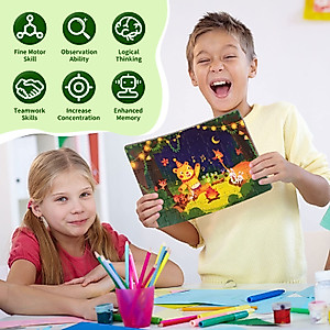 Puzzles for Kids Ages 3-5，Toddler Puzzles 48 Piece Jigsaw Puzzles for Preschool Children Learning Educational Puzzles Toys Gift Set for Boy and Girl (6 Puzzles)