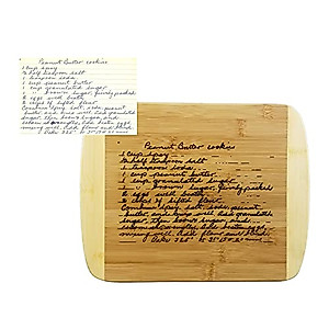 Personalized Wooden Custom Recipe Cutting Board (Thick), Handwritten Engraved, Recipe | Family Recipe, Family Heirloom Gift | Charcuterie, Meat, Cheese | Grandma Mom Mother Gift