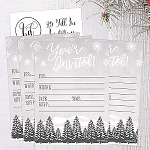 24 Black & White Religious Christmas Cards Boxed With Envelopes, 25 Holiday Party Invitations, Christmas Invite, 50 Holiday Greeting Cards, Blank Winter Postcard Set, Merry Christmas Cards