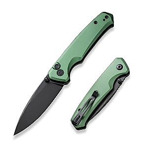 CIVIVI Pocket Folding Knife with Button Lock and Thumb Stud Opener, 2.97" Nitro-V Blade Aluminum Handle, Altus Utility Small Knife for Men Women EDC C20076-5