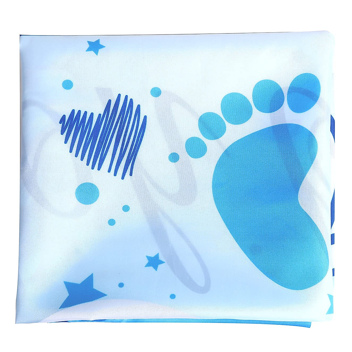 Pack of 2 Oh Baby Sign It's a Boy Baby Shower Backdrop for Baby Shower Decorations Backgroud, Large Fabric Party Photo Booth Backdrop Background for Boy Baby Shower Decoration Supplie (Blue)