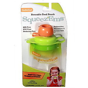 BooginHead Squeez'Ems Reusable Food Pouches (2 Pouches)