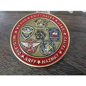 Dallas Fire Department Special Operations k9 Hazmat Swiftwater WildlandChallenge Coin