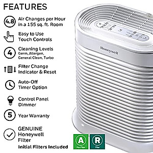 3 Speed 155 Square Foot True Hepa Tower Air Cleaner