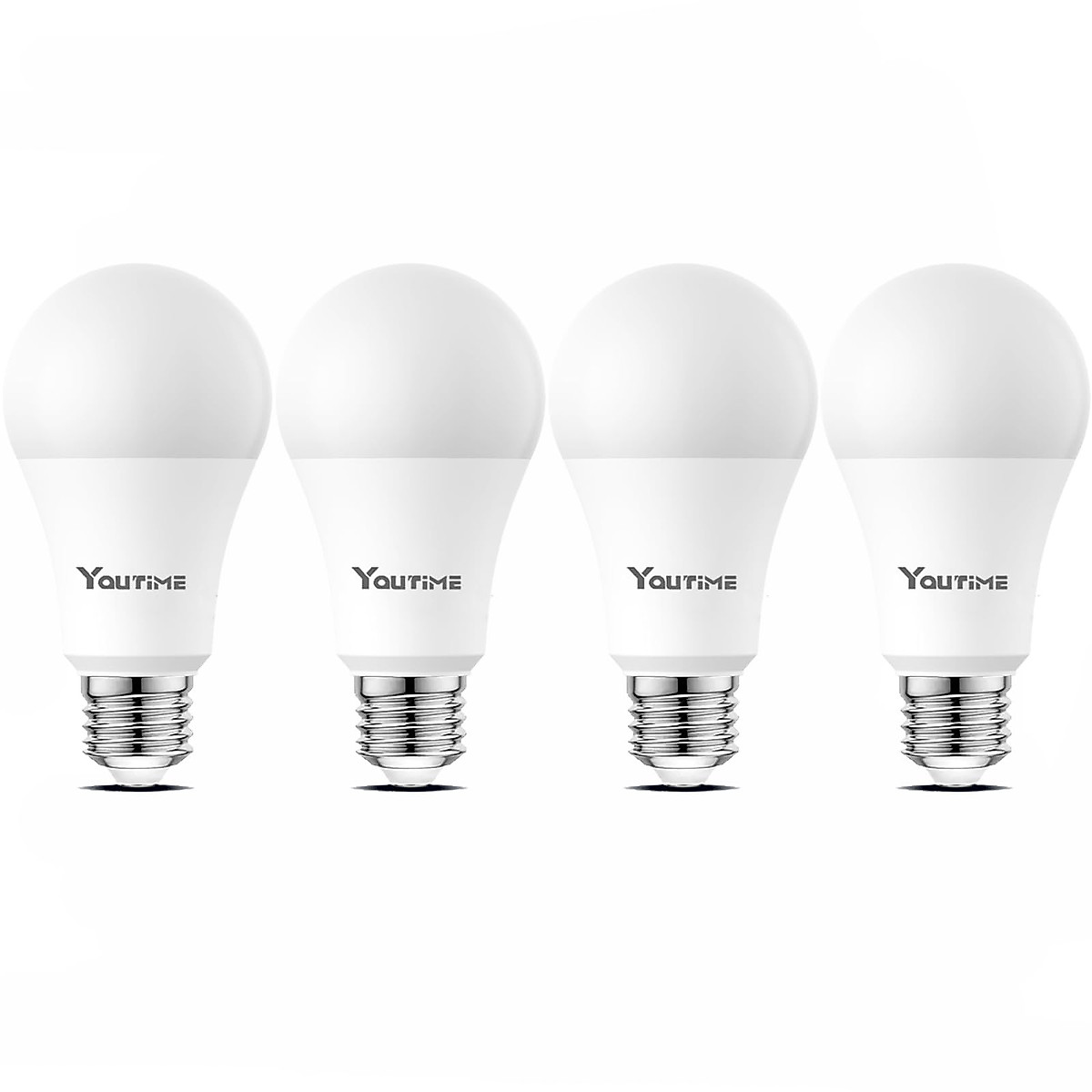 Youtime 3500K LED Light Bulbs A19 100 Watt Equivalent (Not Dimmable), Natural White, 1600 Lumens, E26 LED Bulbs 15W, Energy Saving Light Bulb for Living Room (4 Pack)