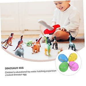 EXQUIMEUBLE 12pcs Water Hatching Dinosaur Eggs Mini Toy Kids Educational Toys Inflatable Toy Transforming Dinosaur Toys Easter Eggs Surprise Toys Dinosaur Egg Toys Inflation Toy Dinosaur Model
