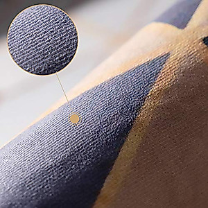 Vioncci Kitchen Rug Set, 2 Pieces Absorbent Non Slip Kitchen Mat, Microfiber Material Doormat Runner Rug Set （15.7"×23.6" + 15.7"×47.2"）Gradient Blue