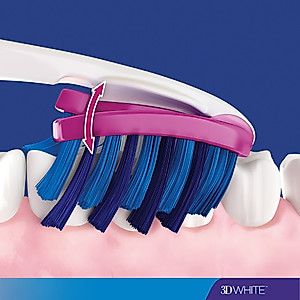 Oral-B 3D White Luxe Pro-Flex 38 Medium Manual Toothbrush Twin Pack, 2 Count