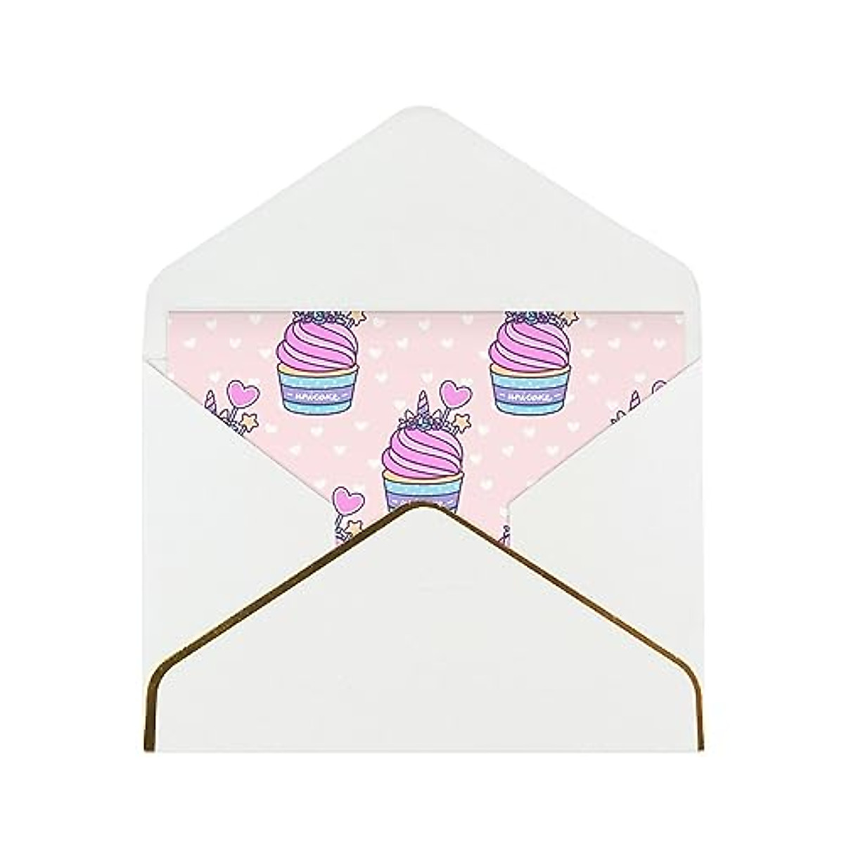 PAILON Pink Unicake Thank You Cards With Envelopes, Blank Greeting Note Cards With Envelopes Blank Inside, Funny Birthday Cards For Women Men, Thank You Card For Wedding Business,Graduation