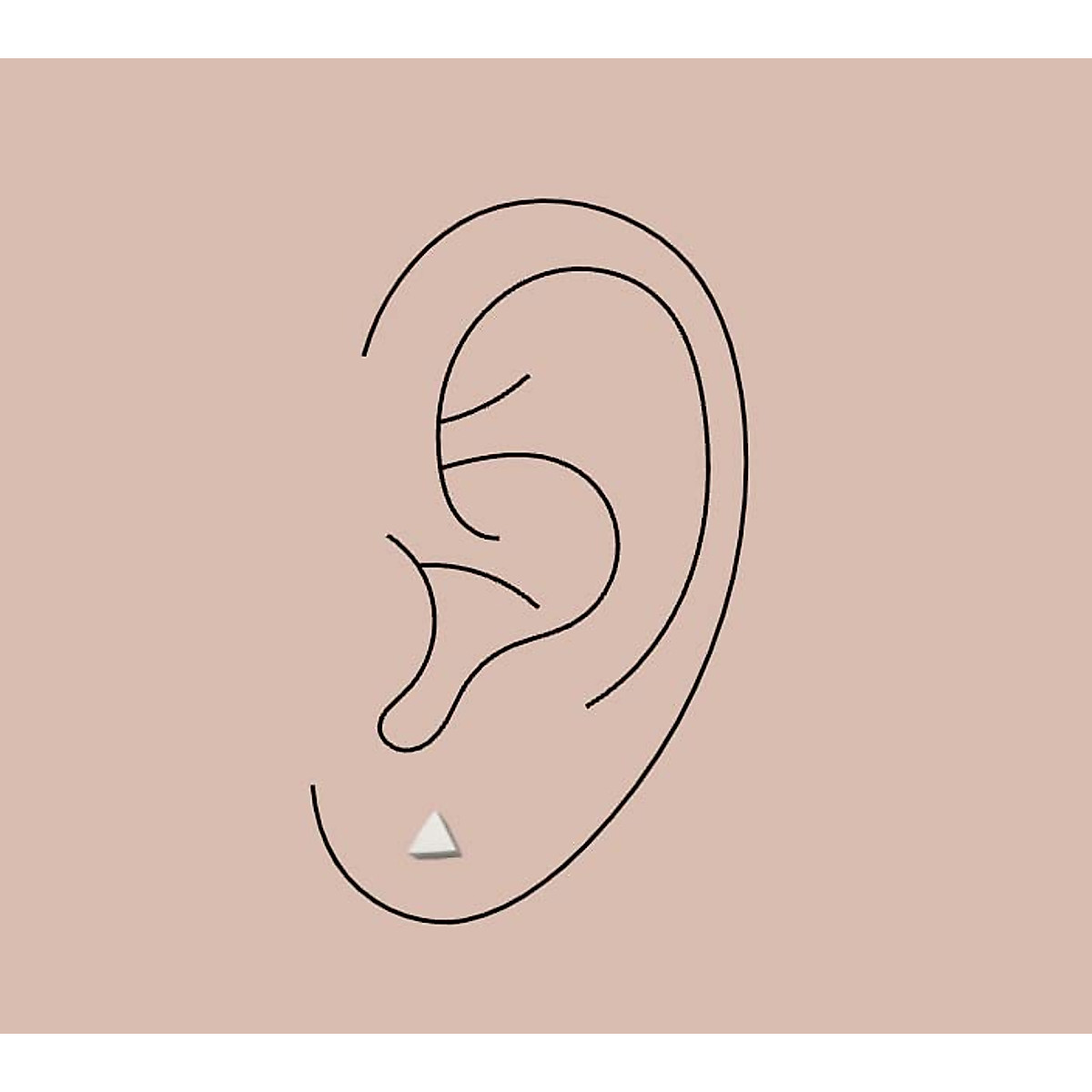 Tini Lux | Hypoallergenic Earrings | Kyra Studs | Silver | Titanium Stud Earrings for Women | Silver Earrings Studs, Sensitive Ears, Trendy Womens Earring Set