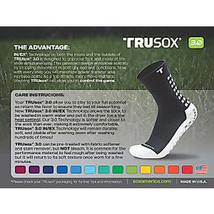 Trusox Men's 3.0 Mid-Calf Thin, Black, Small