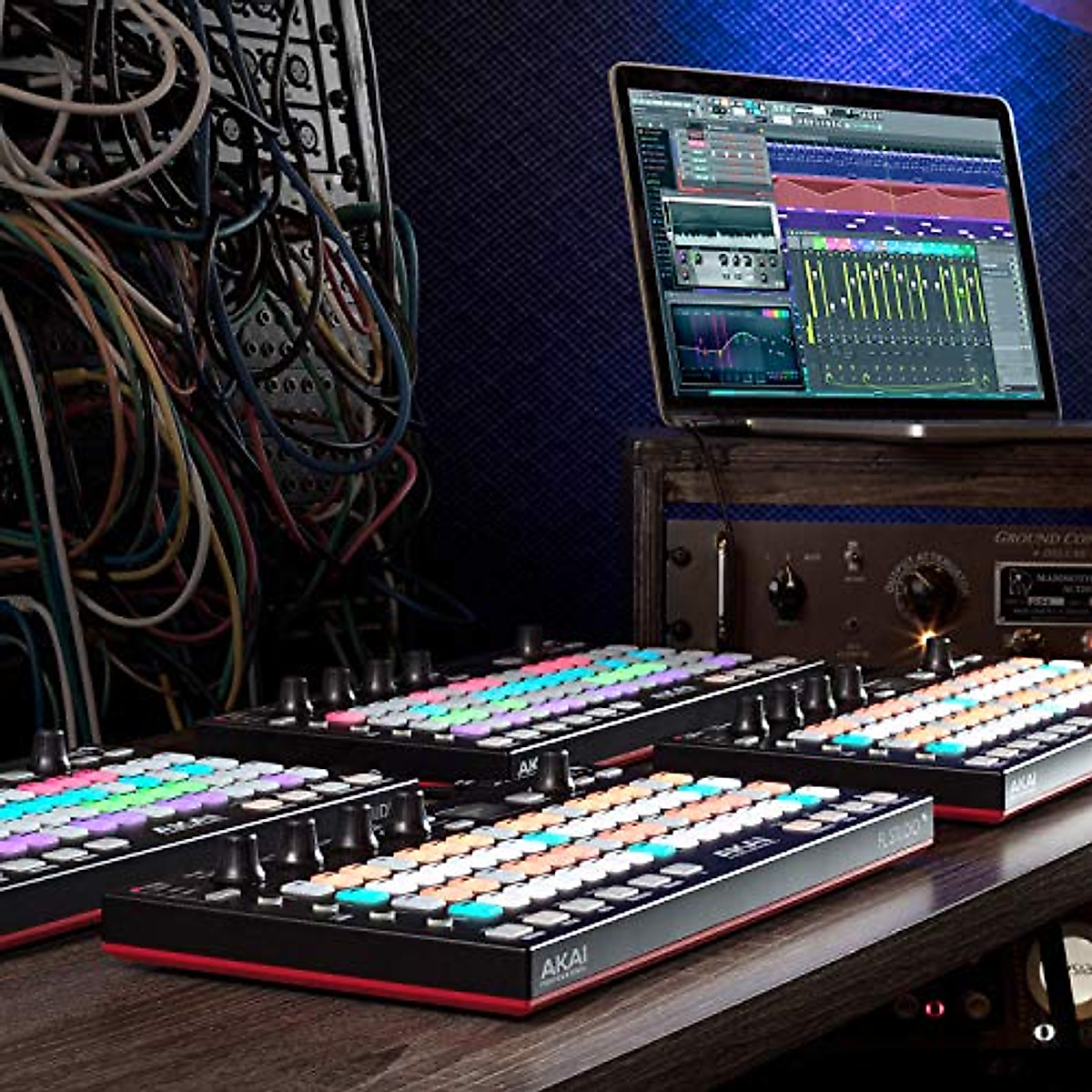 AKAI Professional Fire (Software Bundle) - USB MIDI Controller for FL Studio with RGB Clip / Drum Pad Matrix and FL Studio Fruity Edition Software