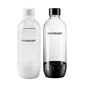 soda-stream (Soda stream 1-Liter Carbonating Bottles- Black&white (Twin Pack)…)