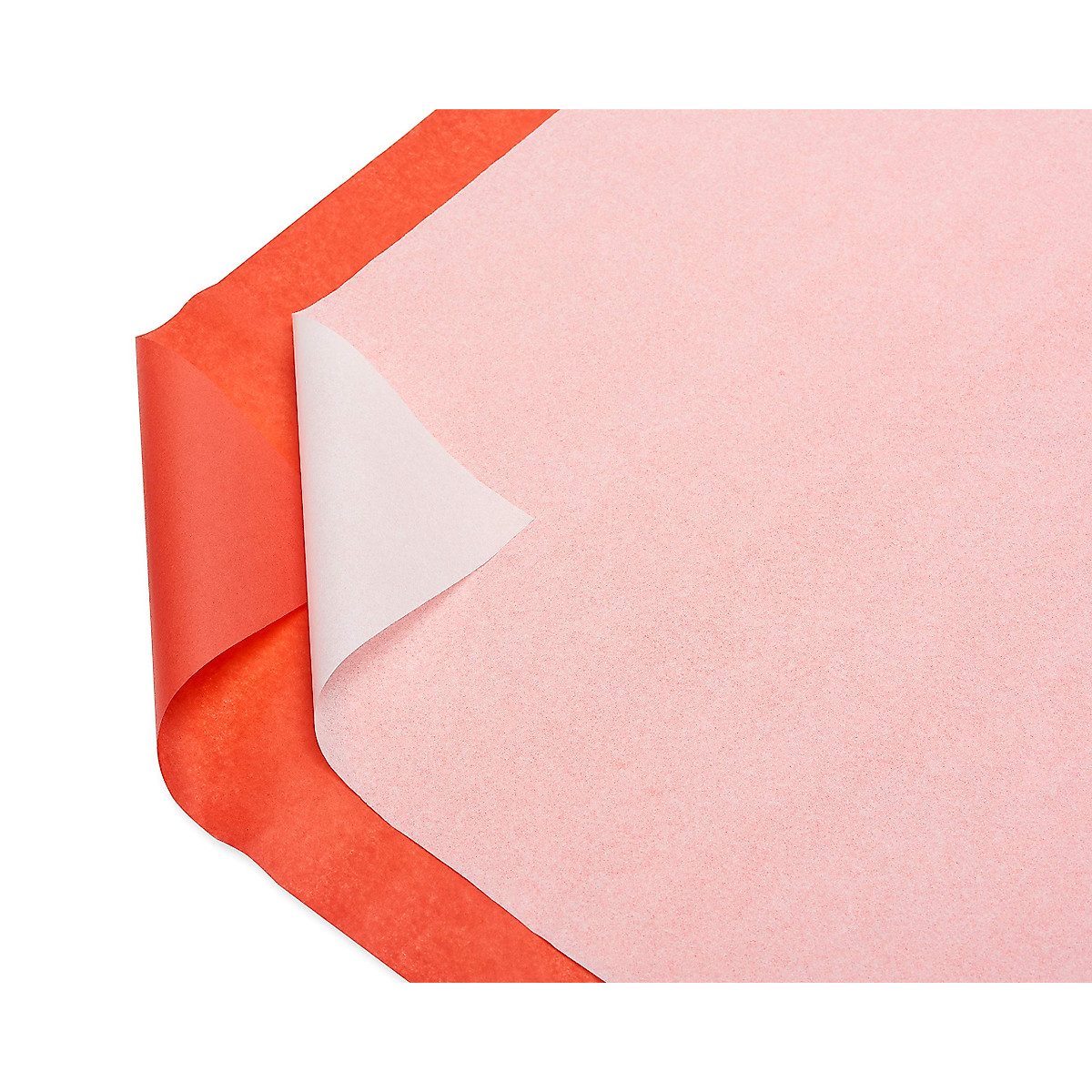 American Greetings Bulk Red and White Tissue Paper for Birthdays, Easter, Mother's Day, Father's Day, Graduation and All Occasions (125-Sheets)