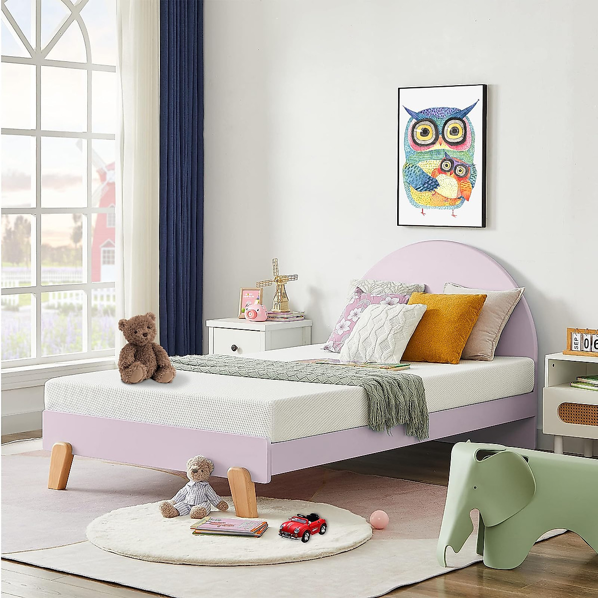 Hbaid Twin XL Mattress, 6 Inch Green Tea Cooling Gel Memory Foam Mattress in a Box Medium Firm Mattress for Bunk Bed, Trundle Bed, Pressure Relief, CertiPUR-US Certified