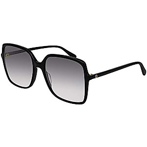 Gucci GG0544S 001 Black GG0544S Square Sunglasses Lens Category 2 Size 57mm