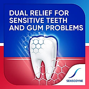 Sensodyne Sensitivity & Gum Sensitive Toothpaste for Gingivitis, Sensitive Teeth Treatment, Clean & Fresh - 3.4 Ounce (Pack of 4)